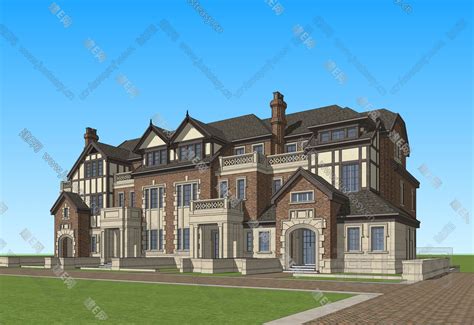欧式住宅模型su模型下载 Id104940839 建e网su模型