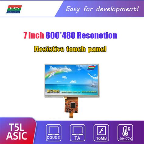 Dwin Tft Lcd Module 7 Inch 800x480 High Standard Touch Display
