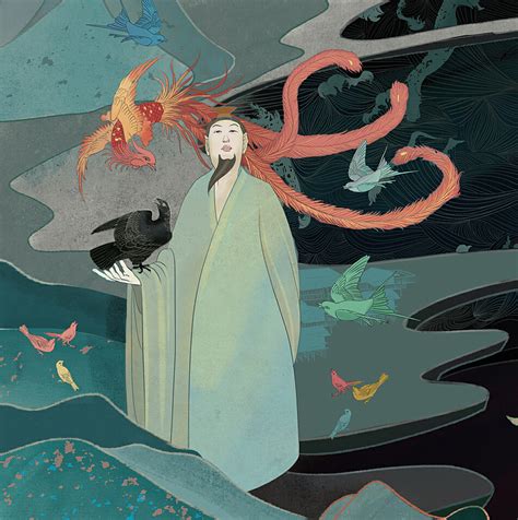 《山海经》 插画（四）长卷插画艺术插画朴玉原创作品 站酷zcool