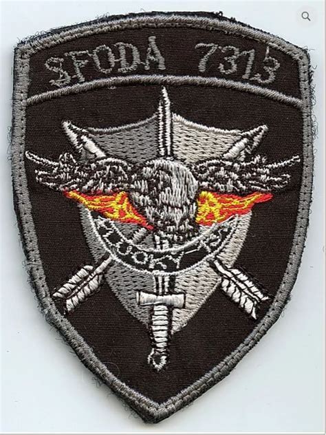Afghan Made Oda 7313 7th Sfg Patch Special Forces Patch Special