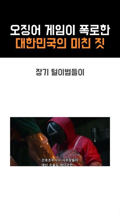 오징어 게임이 폭로한 한국의 미친짓 Youtube