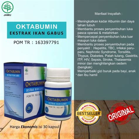 Kapsul Ikan Gabus Oktabumin Lazada Indonesia