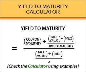 Yield To Maturity Calculator Find Formula Check Example More
