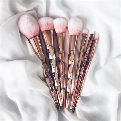 Rose Gold Makeup Brushes Inspobyt Rose Gold Makeup Brushes Unicorn