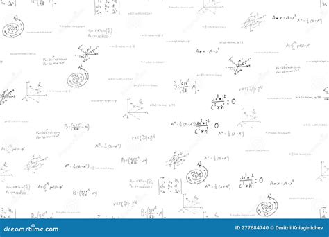 Mathematical Physical Chemical Formulas And Expressions Scientific Educational Background