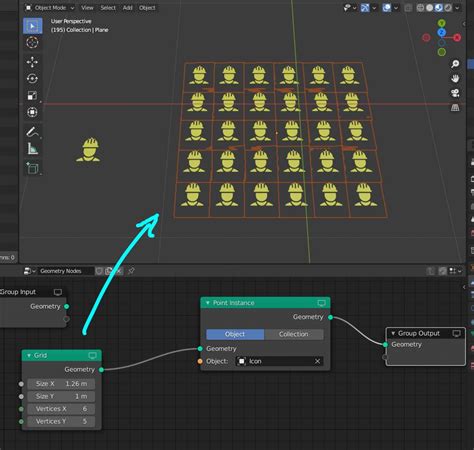 How Do I Build Instances On A Grid With Geo Nodes Blender Stack Exchange
