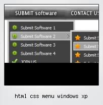 Html Css Menu Windows Xp Template