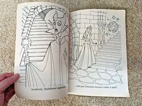 Vtg 1997 Walt Disneys Sleeping Beauty Golden Books Coloring Book