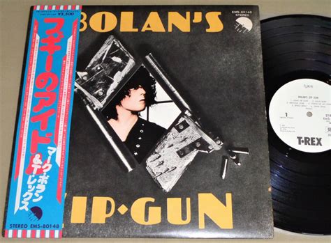 【目立った傷や汚れなし】初回帯付プロモ白 マーク・ボランandt・レックス ブギーのアイドル Bolans Zip・gun1975年