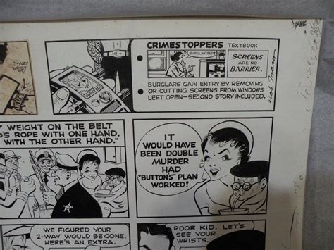 Dick Tracy Original Comic Art Chester Gould Sunday Strip 7 29 1973 1833452858