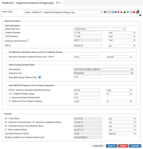 Single Point Explosive Charge Technical Toolboxes Knowledge Center