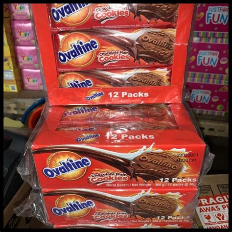Jual Biskuit Ovaltine Chocolate Malt Cookies 30Gr 1Box Isi 12 X 30 Gram