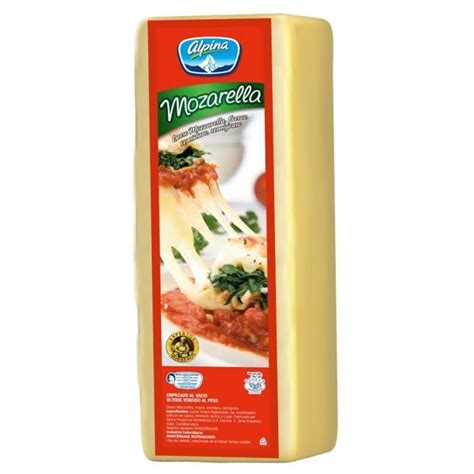 Queso Mozarella Alpina X 500 G Supermercado Megatiendas