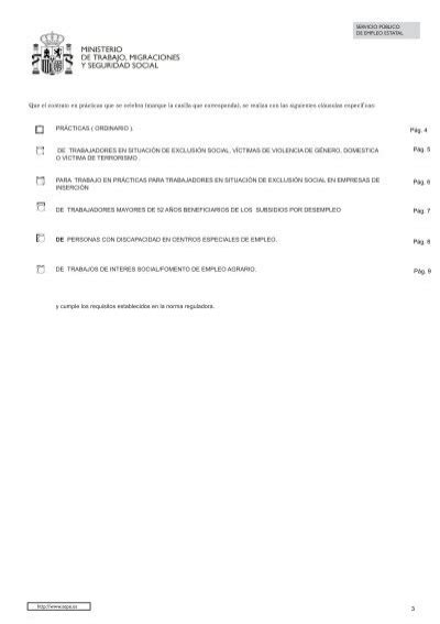 Modelo Contrato En Practicas