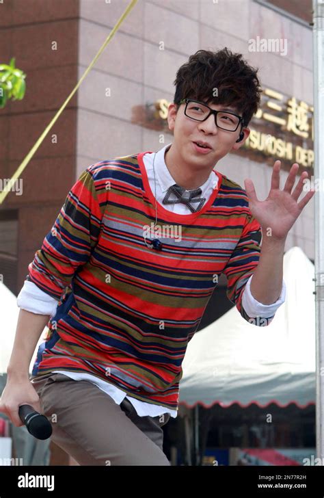 Chinese Singer Hu Xia Smiles During A Media Event Promoting His New