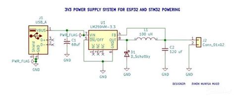 ESP32 STM32 POWER SUPPLY SYSTEM Share Project PCBWay
