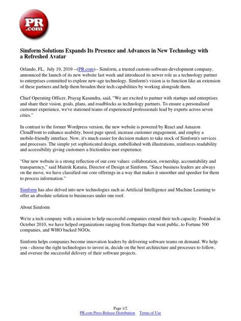 simform solutions expands its presence and advances in new technology