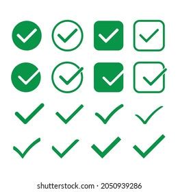 Checkbox Tick Icons Vector Symbol Set Stock Vector Royalty Free Shutterstock