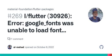 I Flutter 30926 Error Google Fonts Was Unable To Load Font Nunito