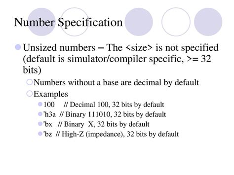 Logic Values 0 Logic 0 False 1 Logic 1 True X Unknown Logic Value