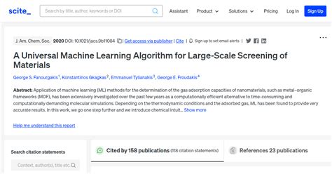 A Universal Machine Learning Algorithm For Large Scale Screening Of
