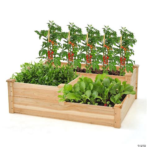 Costway 3 Tier Outdoor Raised Garden Bed Vegetable Planter Box For
