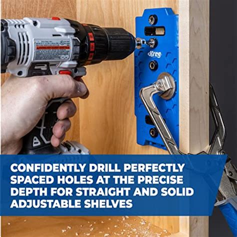 Kreg Kma3232 Shelf Pin Jig 5 Mm Drilling Guide For Shelves Shelf