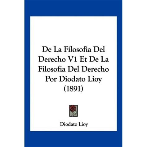 Libro De La Filosofia Del Derecho V1 Et De La Filosofia Del Derecho Por