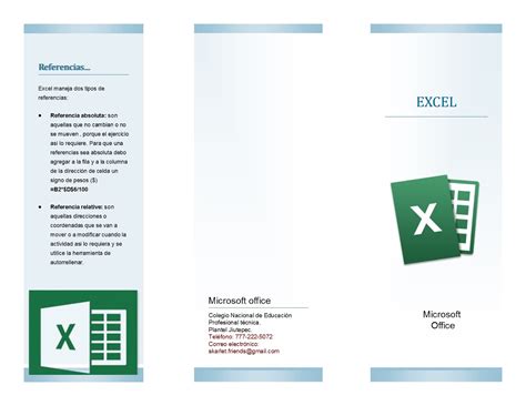 Triptico Excel