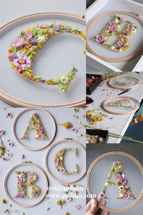 DIY Embroidery Kit With Dried Flowers Make Your Own Unique Floral