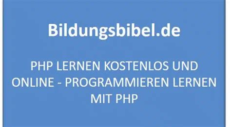 Php Lernen Kostenlos Videos Übungen And Tutorials Online