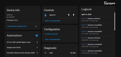 Sonoff Local Devices Not Working Properly After 20234 Hass Update