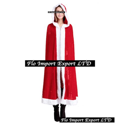 Mantello Donna Costume Babbo Natale HOS035
