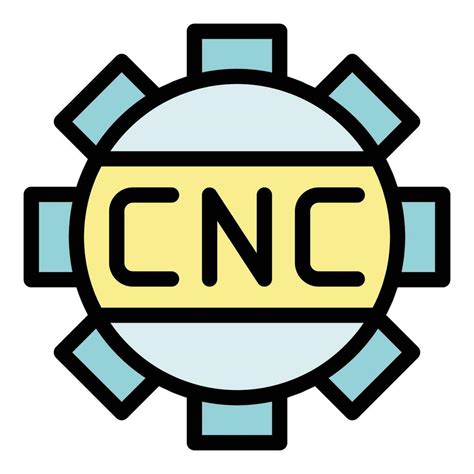 Cnc Machine Gear Icon Vector Flat 26604814 Vector Art At Vecteezy