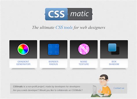 CSSmatic CSS Tools Made By Developers For Developers Orphicpixel
