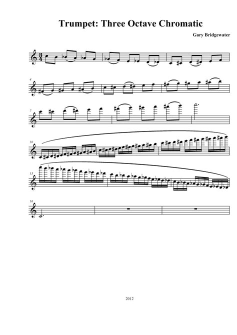 Trumpet Full Range Chromatic Scale At Mary Kemp Blog