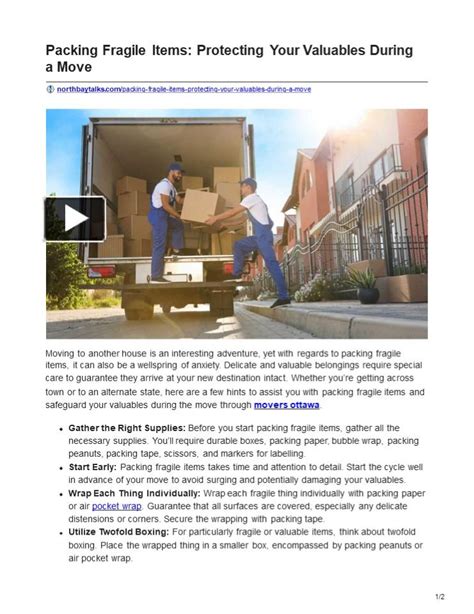 PPT Packing Fragile Items Protecting Your Valuables During A Move PowerPoint Presentation