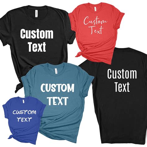 Personalized T Shirt Custom T Shirts Custom Shirt Personalized Shirt
