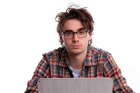Professional Software Developer Working With Online Software Premium