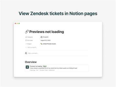Notion App Integration With Zendesk Support