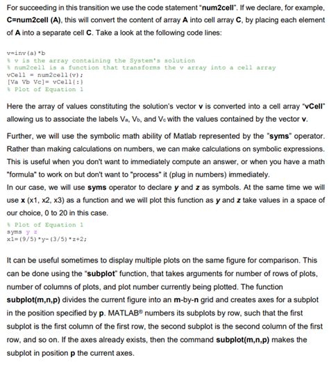 Etccet 102 Lab 5 Matlab Project Cramers Rule
