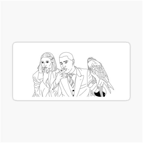 The Royal Tenenbaums Margot And Richie B W Sticker For Sale By
