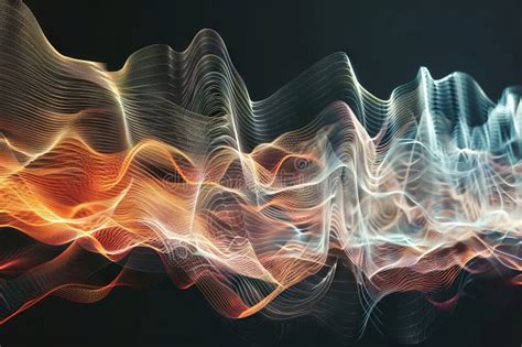 Creative Interpretation Of Sound Wave Patterns In A Modern Abstract Design Stock Illustration