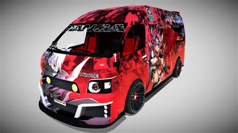 Toyota Hiace 9l Custom Van Matatu 3d Model By Slade Art 254 Sladeart254 [99df1d7] Sketchfab