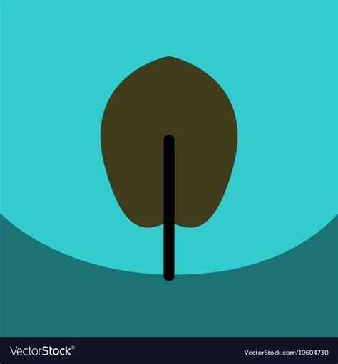 Flat Icon Design Collection Leaf Of Tree Vector Image