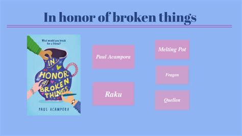 In Honor Of Borken Things By Hannah Pacheco Wolf On Prezi