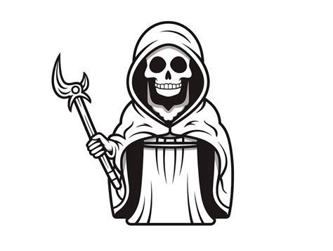 Santa Muerte Coloring Page Coloring Page