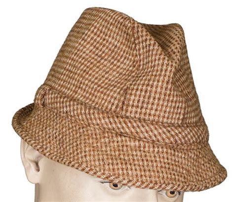 Vintage 1960s Harris Tweed Trilby Hat Size 7 By Vintagefanattic