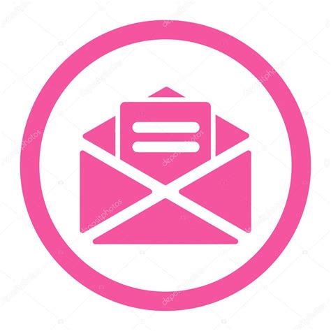 Open Mail Rounded Raster Icon Stock Photo Ahasoft 90413594