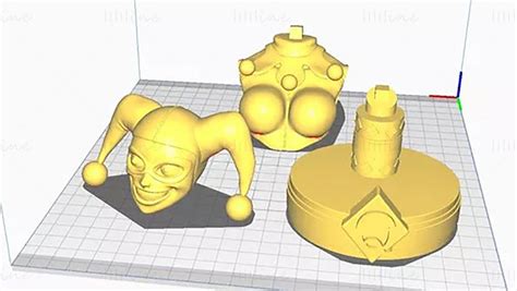 Harley Quinn Bust D Model Ready To Print STL